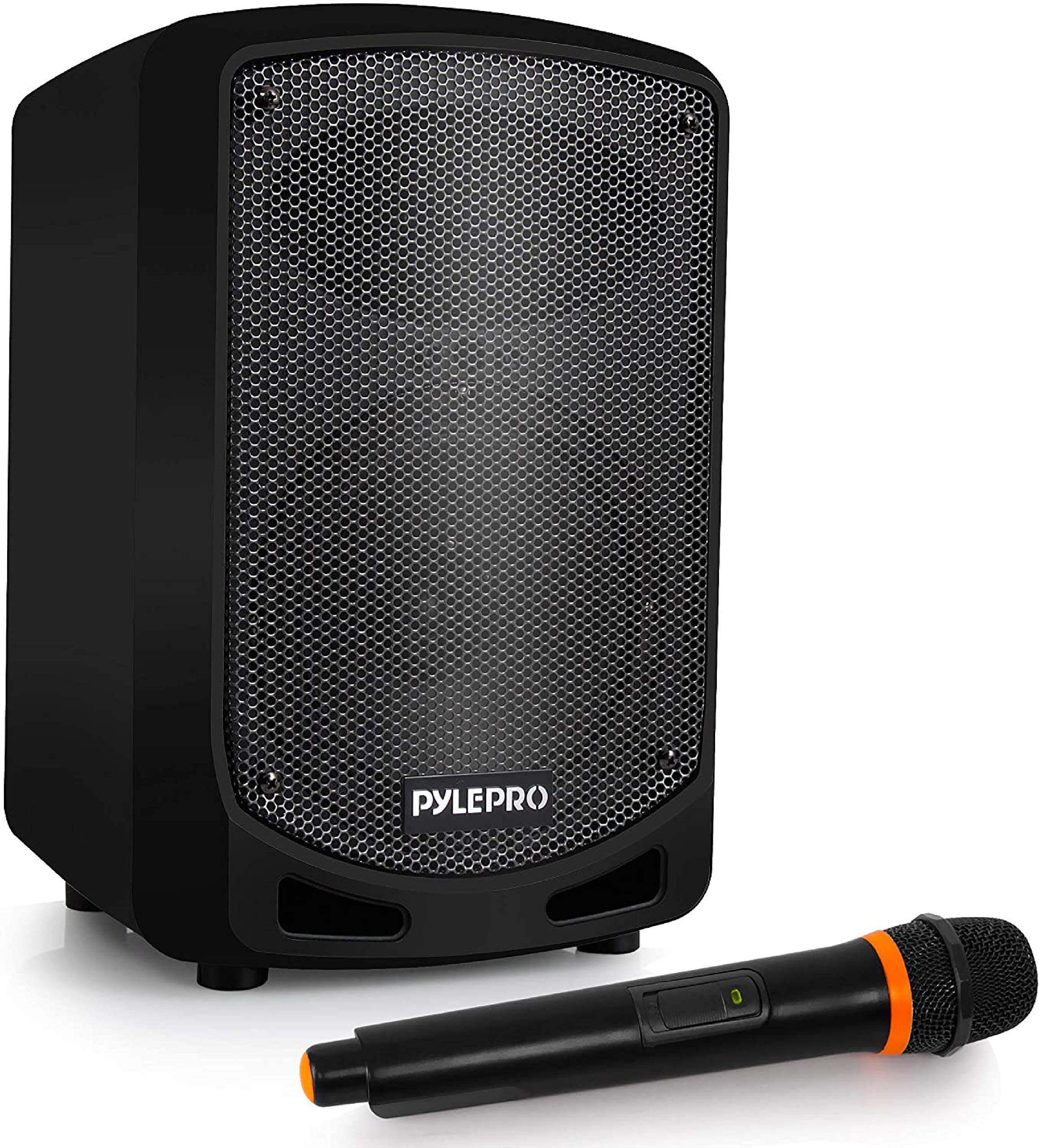 Pyle Bluetooth Karaoke PA Speaker with Wireless Mic and Pyle Professional Dynamic Vocal Microphone