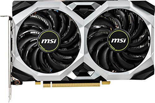 MSI Gaming GeForce GTX 1660 Ti 192-bit HDMI/DP 6GB GDRR6 HDCP Support DirectX 12 Dual Fan VR Ready OC Graphics Card (GTX 1660 TI VENTUS XS 6G OC)