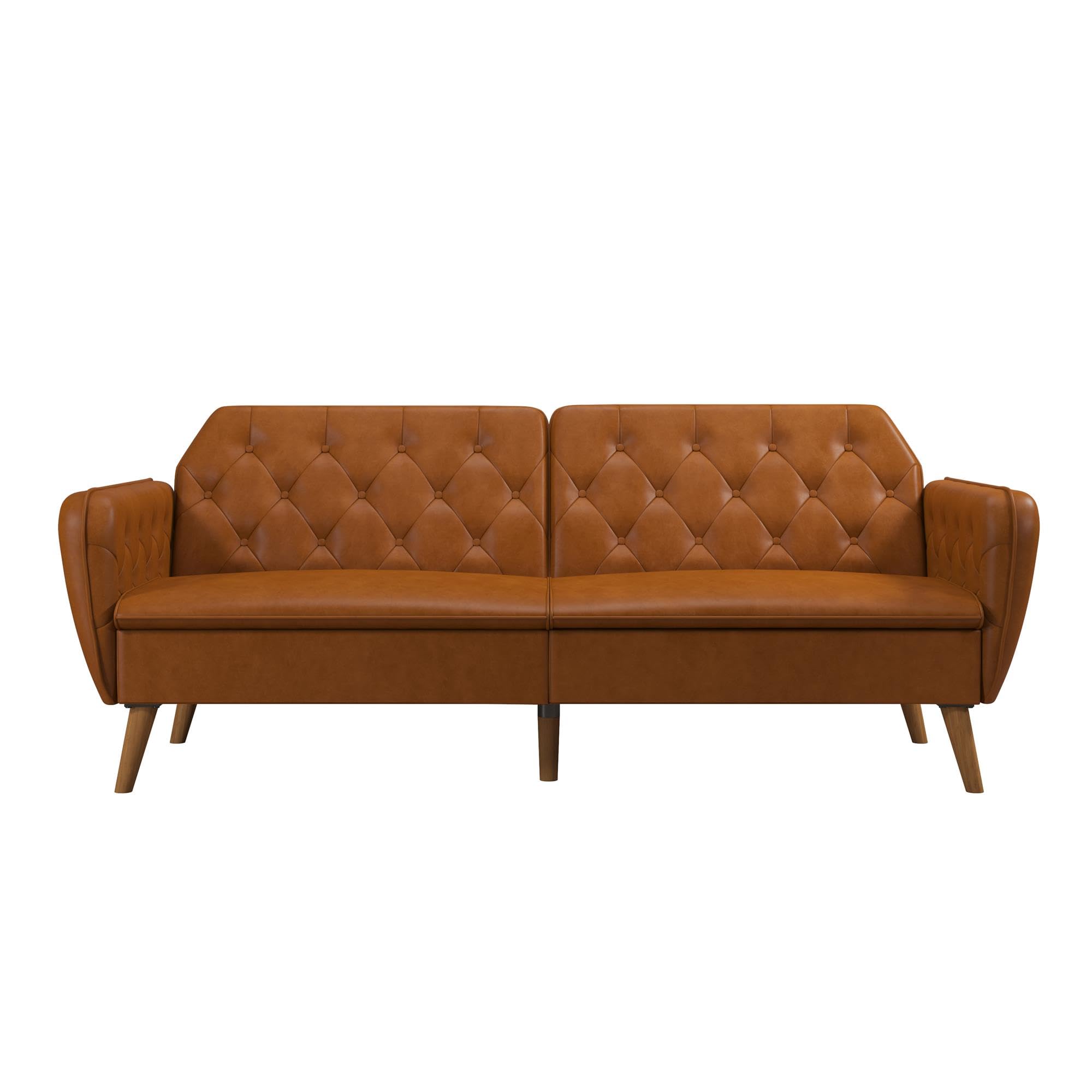 Novogratz Tallulah Memory Foam Futon, Gray Velvet