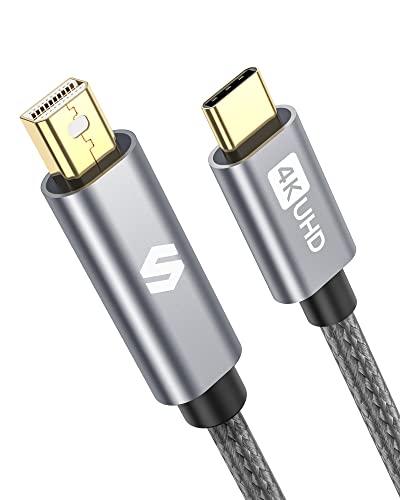 Silkland [Unidirectional] USB C to Mini DisplayPort Cable 6.6FT (Not Compatible with Thunderbolt 2), 4K@60Hz Thunderbolt 3 to Mini DisplayPort Cable for Laptop to Monitor