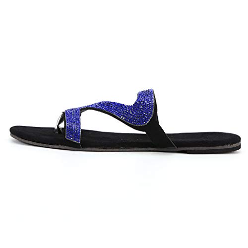 NOLDARES Sandals for Women Casual Summer,Women's 2021 Comfy Sandal Crystal Cute Summer Beach Slipper Flip Flops