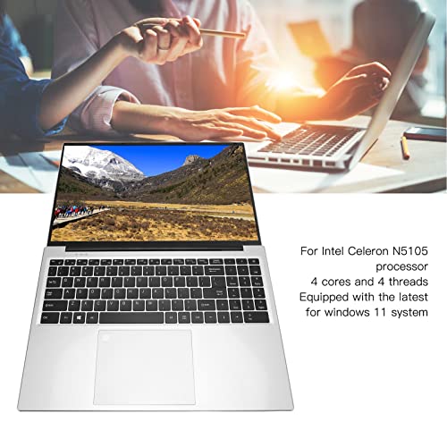 Yoidesu 16in Laptop, IPS HD Screen Display for Windows 11 Chip for Intel N5105 CPU Processor 12GB Memory 1TB SSD with Backlit Keyboard with Camera WiFi Function