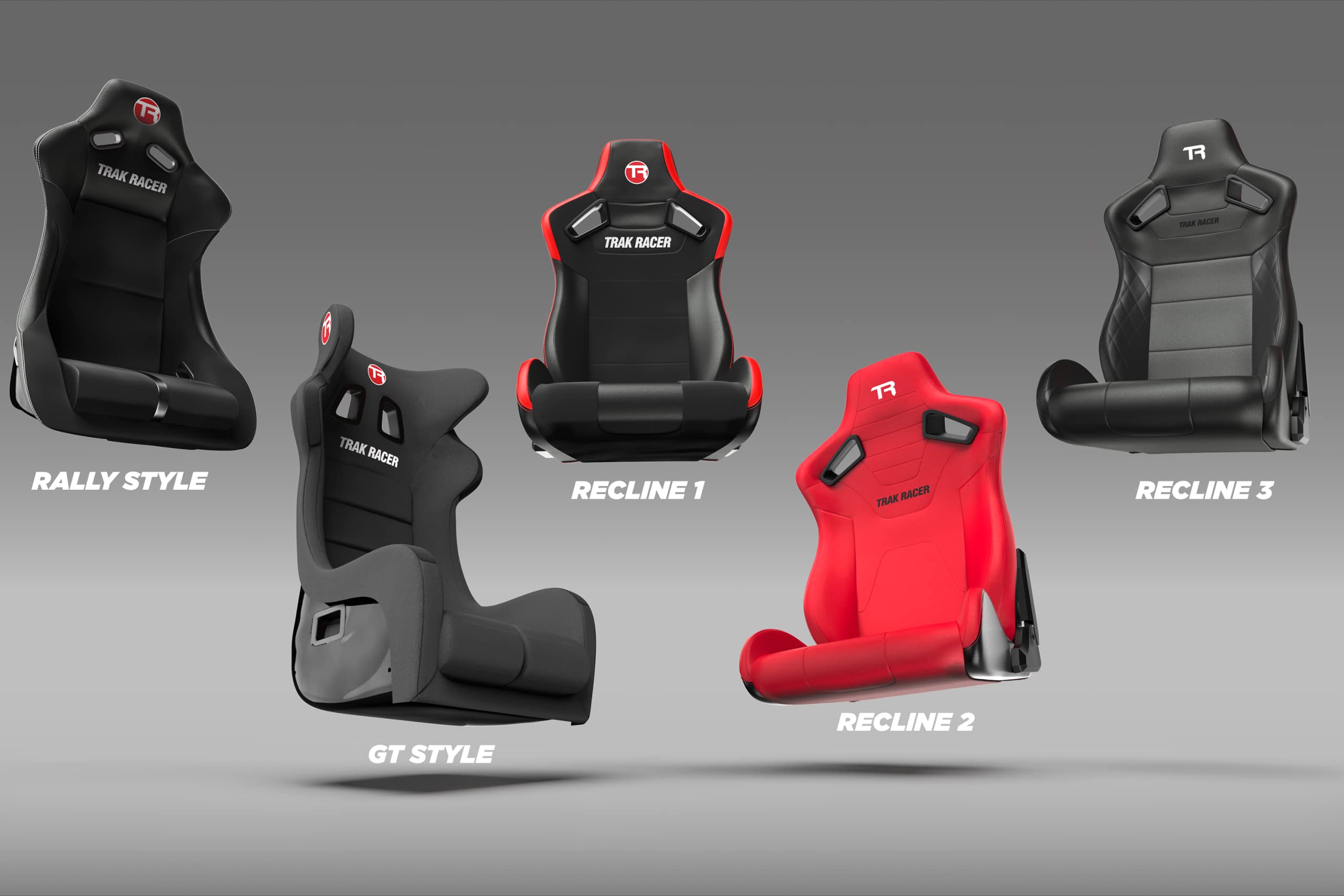 Trak Racer TR-120 Racing Simulator Cockpit with Rally Seat - Highly Adjustable Sim Rig, Universal Racing Wheel Stand, and Compatible with most Logitech, Fanatec, and Thrustmaster Attachments