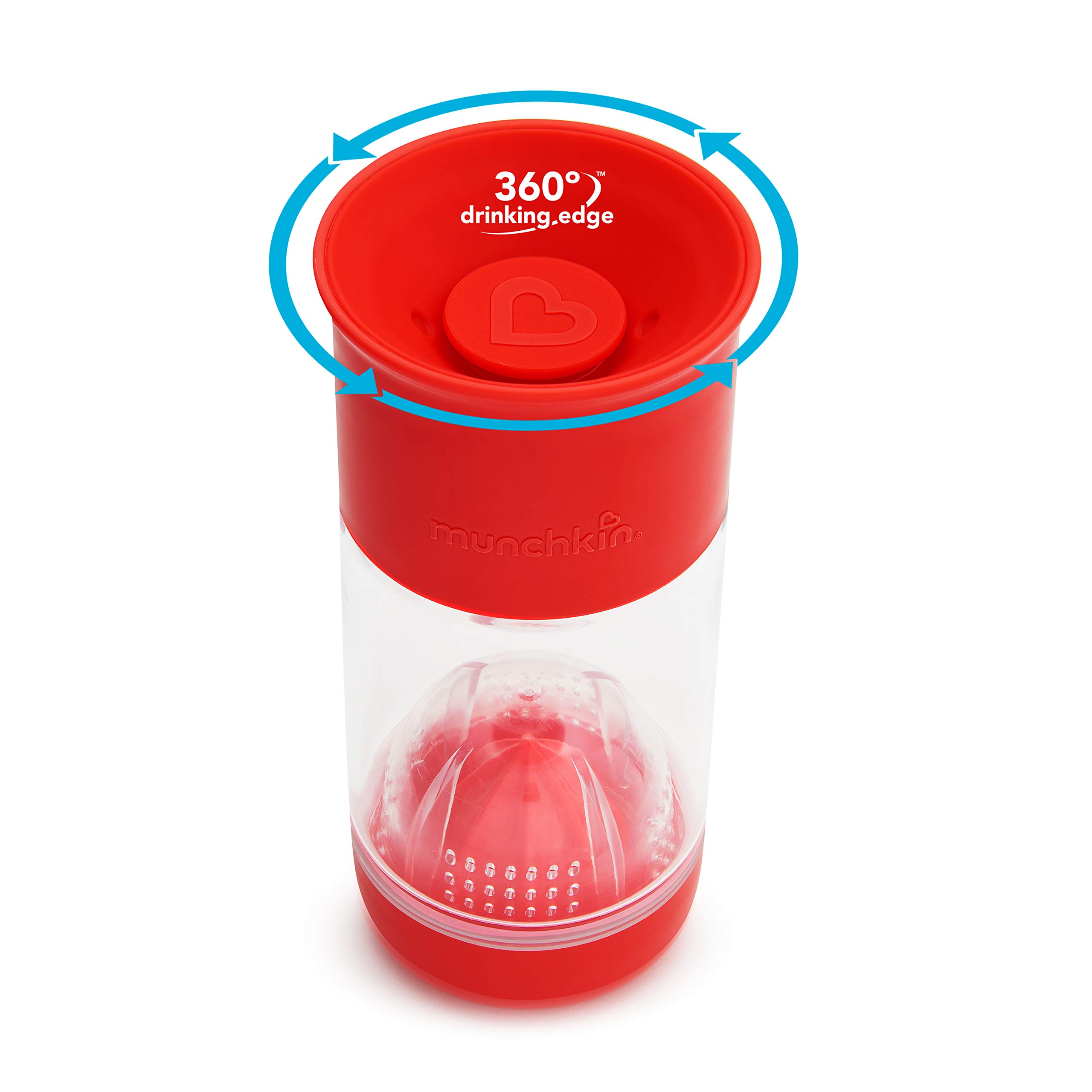 Munchkin® Miracle® 360 Fruit Infuser Toddler Sippy Cup, 14 Ounce, Green