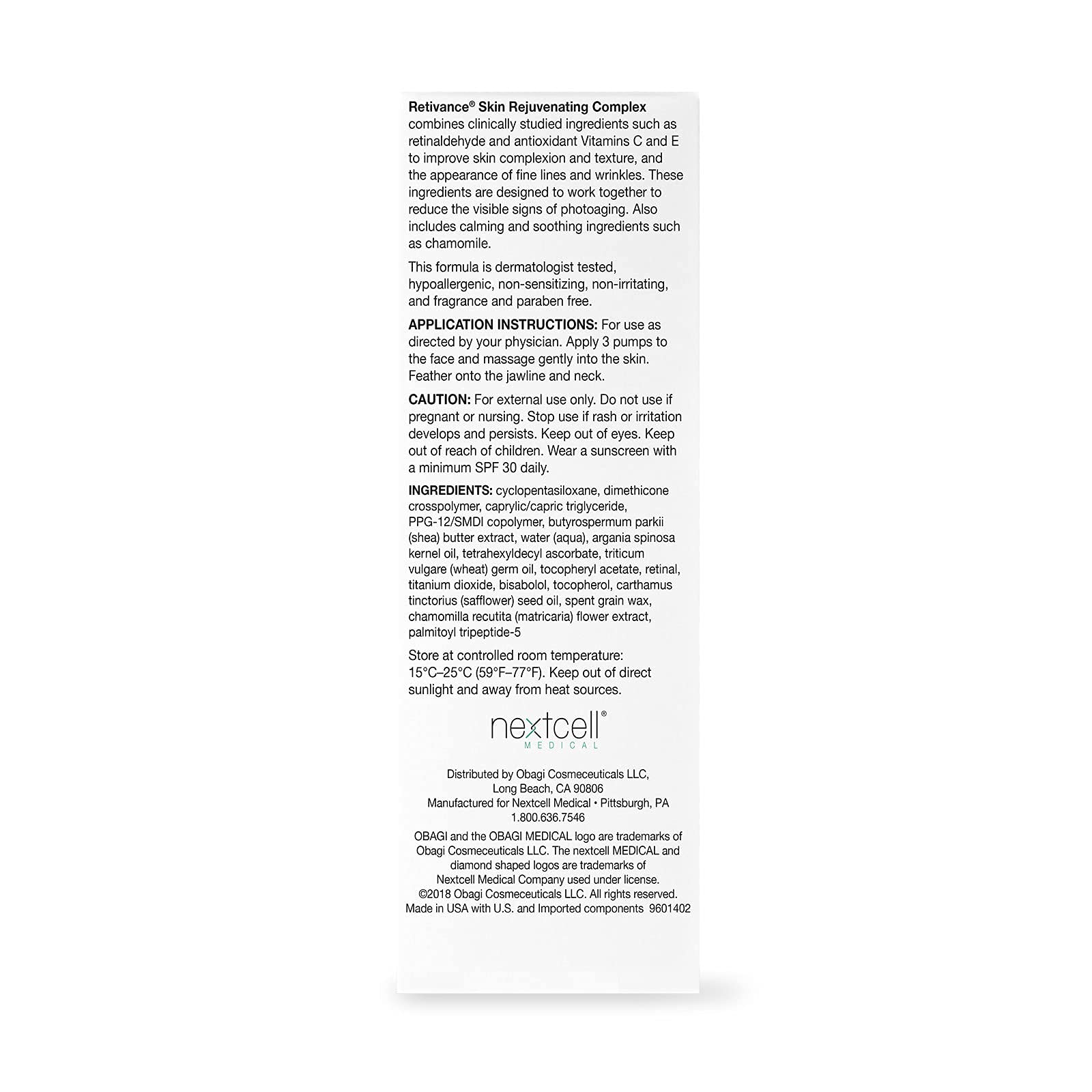 Obagi medical Retivance Skin Rejuvenating Complex, 1 oz