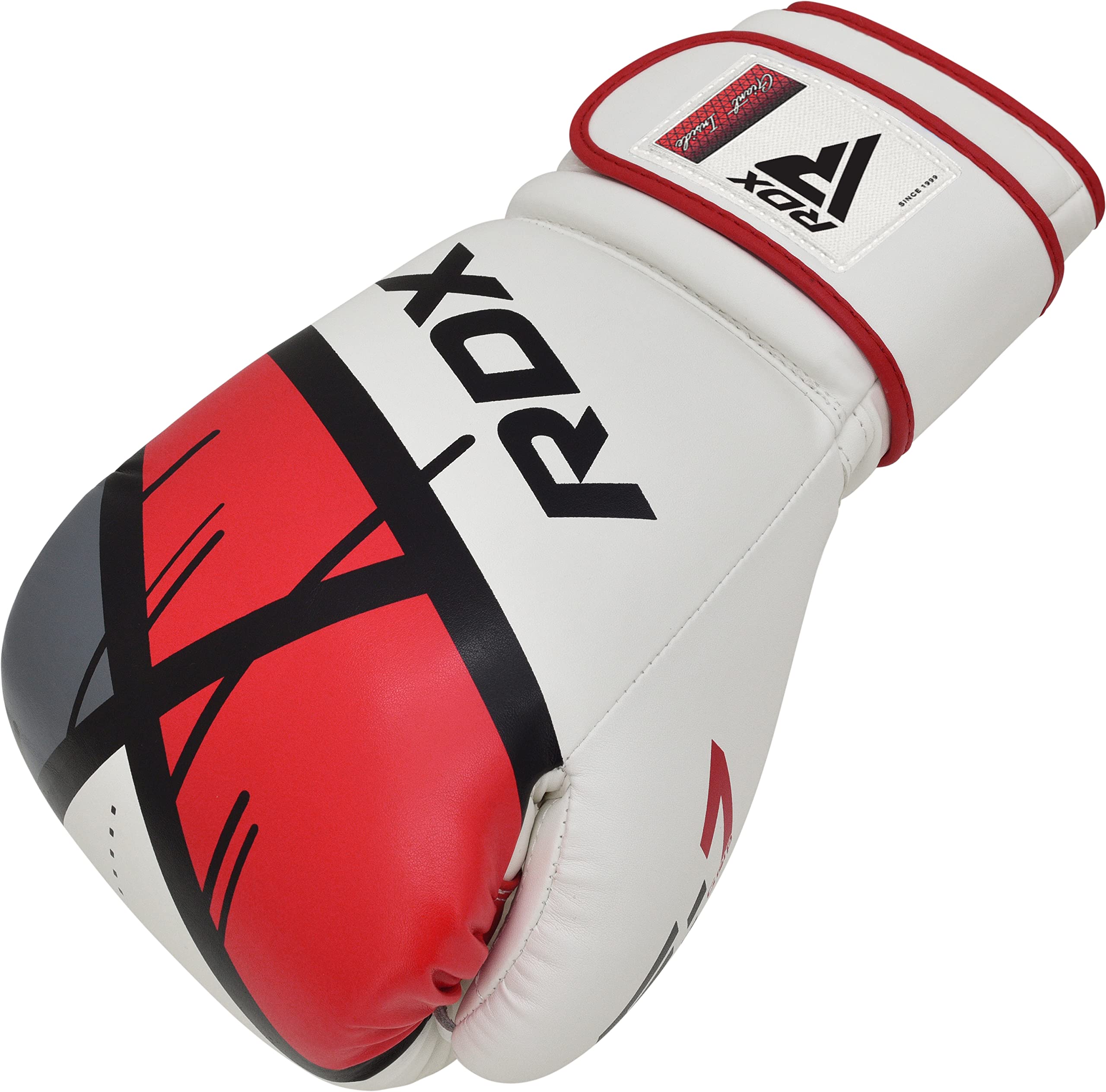 RDX Kids Boxing Gloves, 6oz Junior Training Mitts, Maya Hide Leather Ventilated Palm, Muay Thai Sparring MMA Kickboxing, Punch Bag Speed Ball Focus Pads Punching Workout, Youth Games Fun