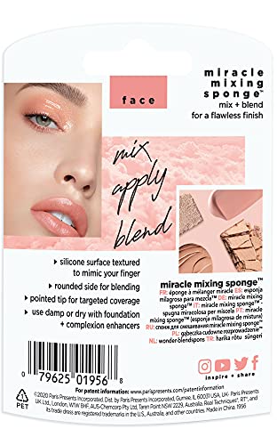 Real Techniques New 2-in-1 Miracle Mixing Sponge for Foundation and Complexion Enhancers, 24 g