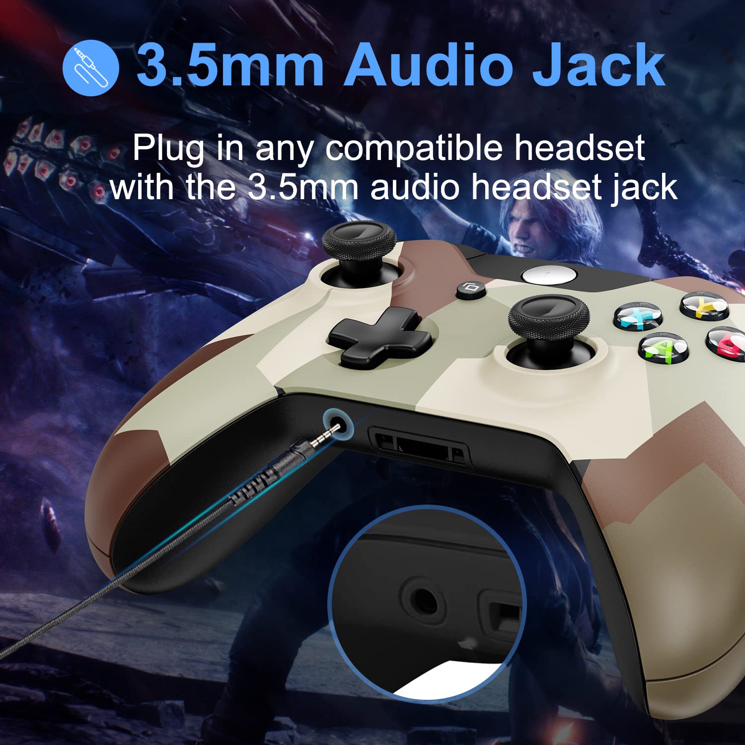 VidPPluing Wireless Controller for Xbox One, Xbox Series X&S,Xbox One X&S, Window PC Consoles, Replacement for Xbox one Gamepads with 3.5mm Headphone Jack - Special Edition