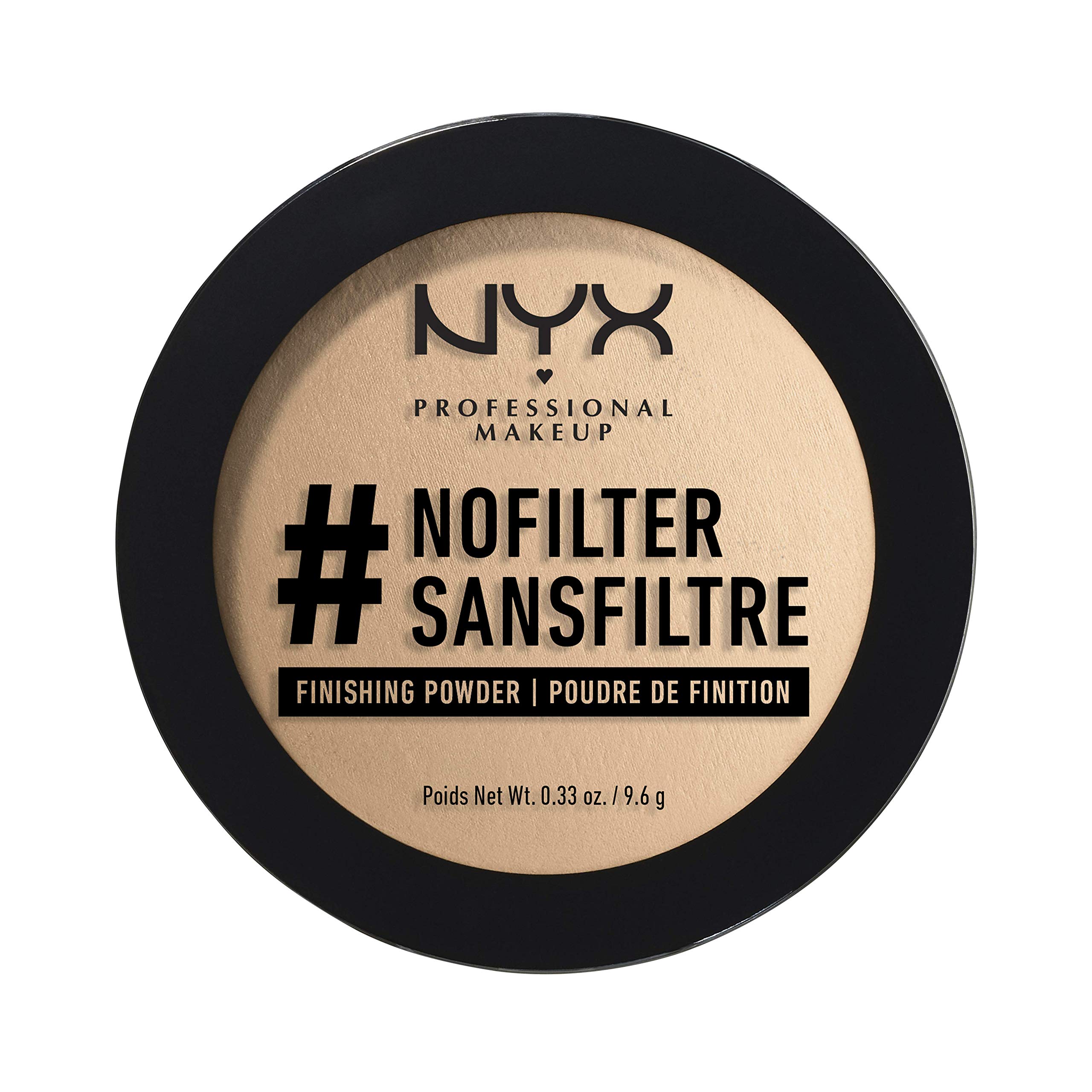 NYX PROFESSIONAL MAKEUP #NoFilter Finishing Powder, Pressed Setting Powder - Medium Olive
