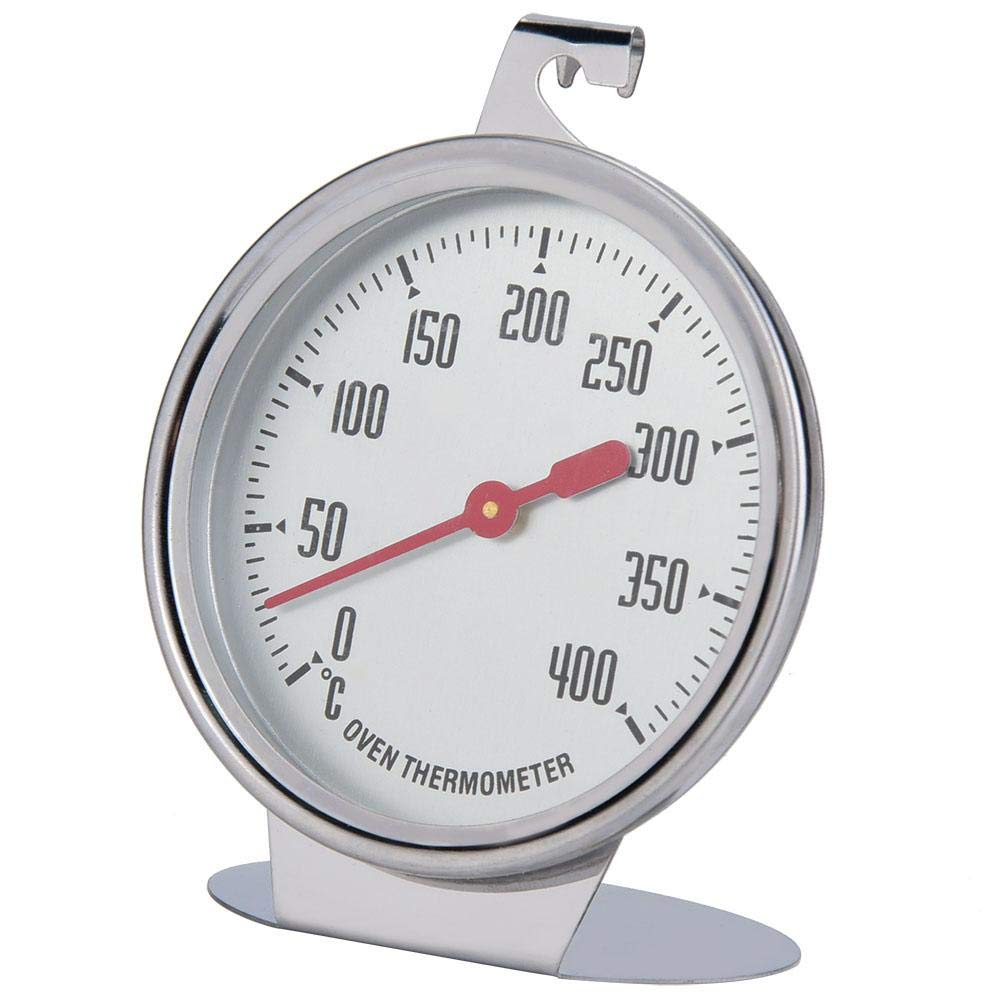 Stainless Steel Dial Oven Thermometer, Stand Up Monitoring Temperature Gauge Round Oven Displays for Home Kitchen Baking Supplies