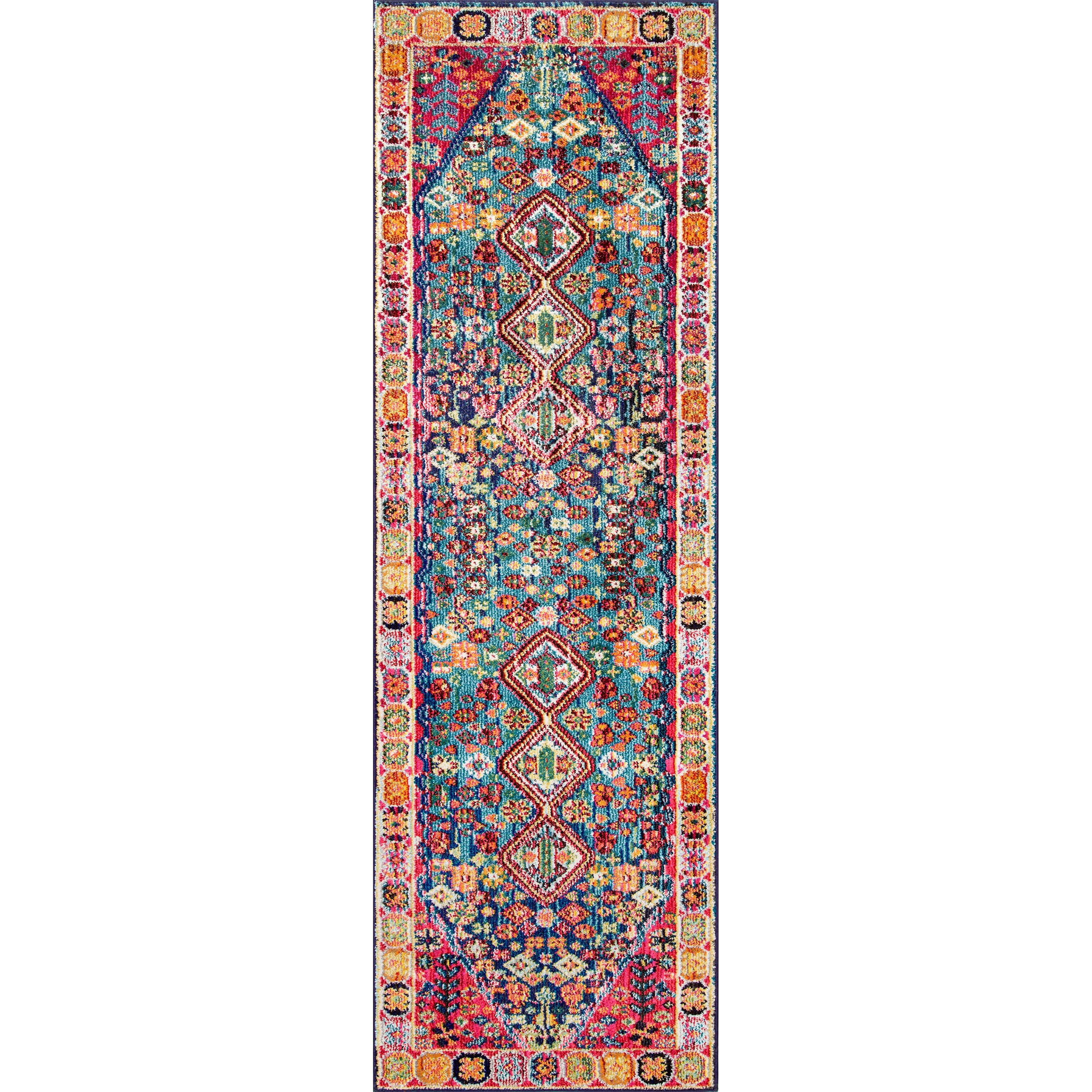 nuLOOM Erline Colorful Bohemian Runner Rug, 2' 6" x 6', Multi
