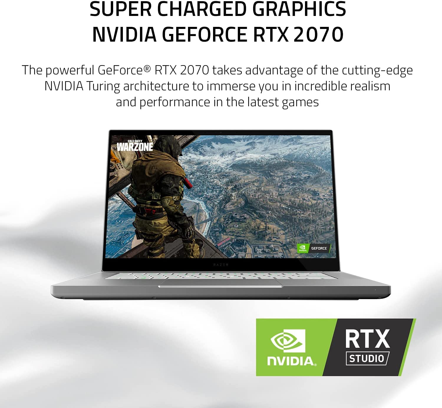 Razer Blade 15 Base Gaming Laptop 2020: Intel Core i7-10750H 6-Core, Windows10, NVIDIA GeForce RTX 2070 Max-Q, 15.6" 4K OLED, 32GB RAM, 2048GB SSD, Chroma R, Thunderbolt 3