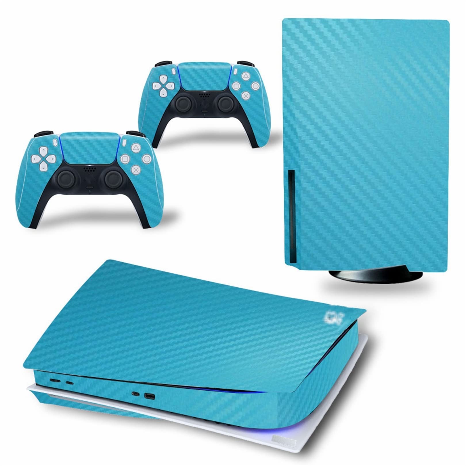 WREXIL LEEWEE for PS5 Skin Disc Edition & Digital Edition Console and Controller Vinyl Cover Skins Wraps Scratch Resistant, Compatible with for PS5 524383 No Foaming (Size : Disc Version)