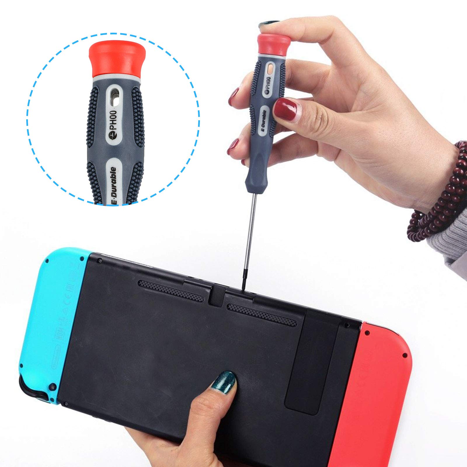 Triwing Screwdriver for Nintendo Switch Screwdriver Kit, Tri Wing Magnetic Tip Screwdriver Repair Tool Set, PH00 Y0 Y00 Cross Wing Precision Screw Driver Compatible with NS Switch Controller
