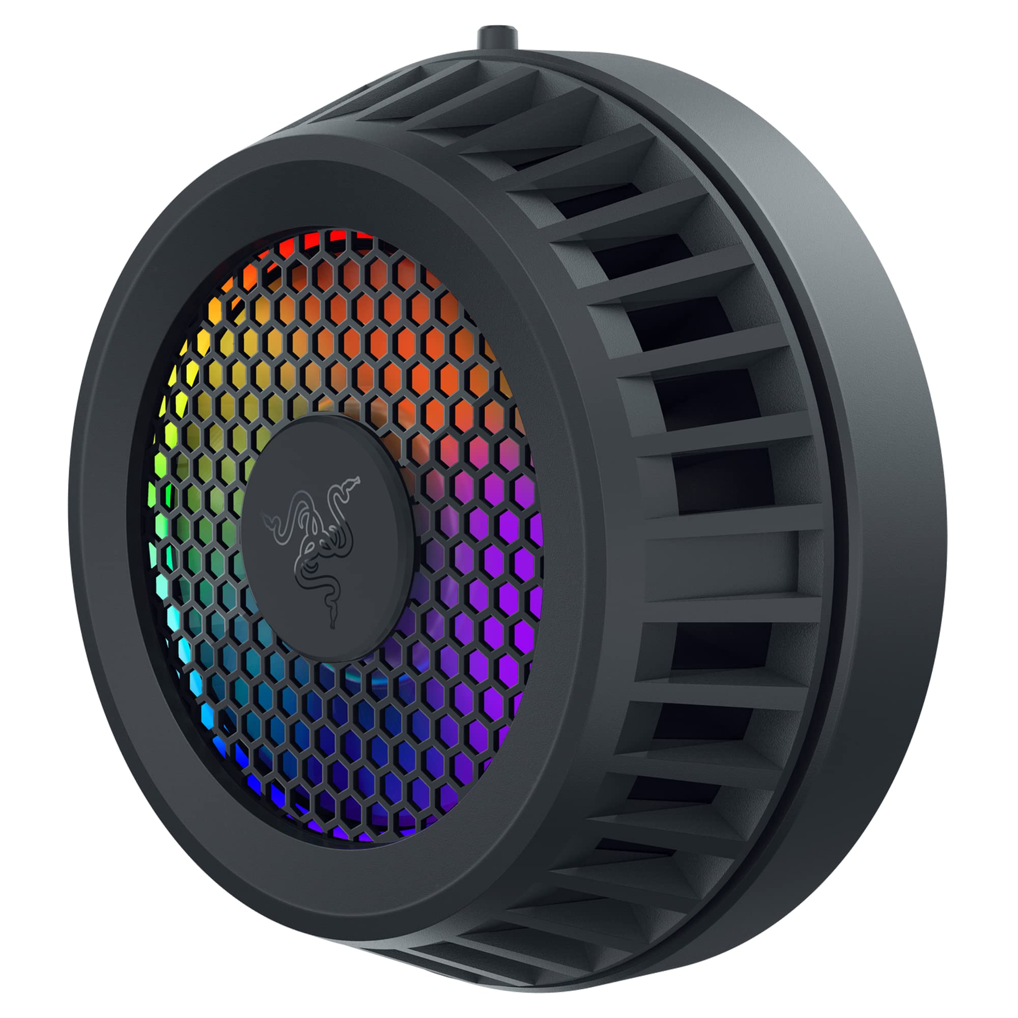 Razer Phone Cooler Chroma: iPhone 14 & 15 Series - MagSafe Compatible - Advanced Smartphone Cooling Technology - 7-Blade Fan - 12 RGB LEDs - USB Type-C Power Cable - Powered by Chroma RGB