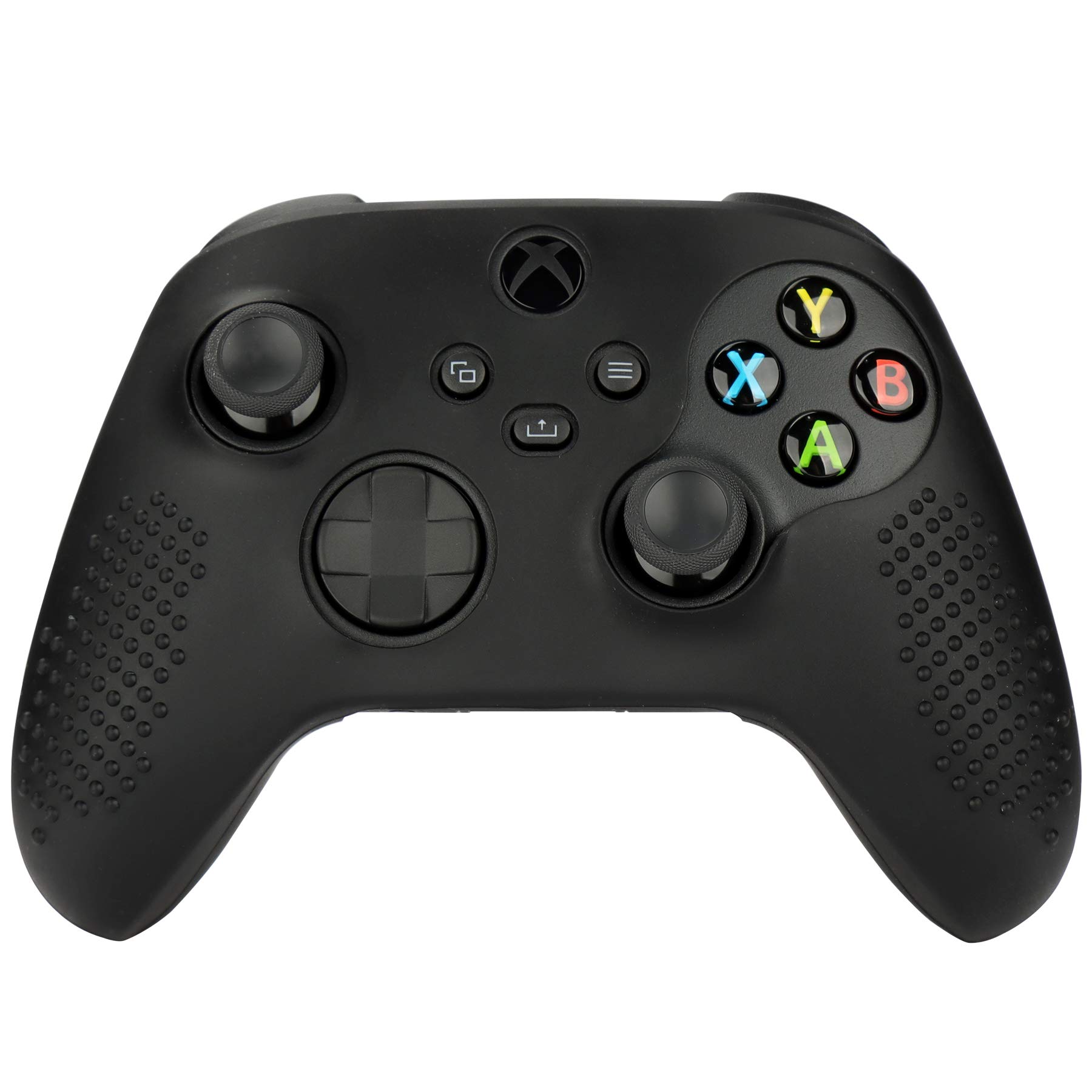 RTop Soft Anti-Slip Silicone Controller Cover Skin Protective Case for Xbox Series X/S Controllers (with 8 Thumb Grips Caps)
