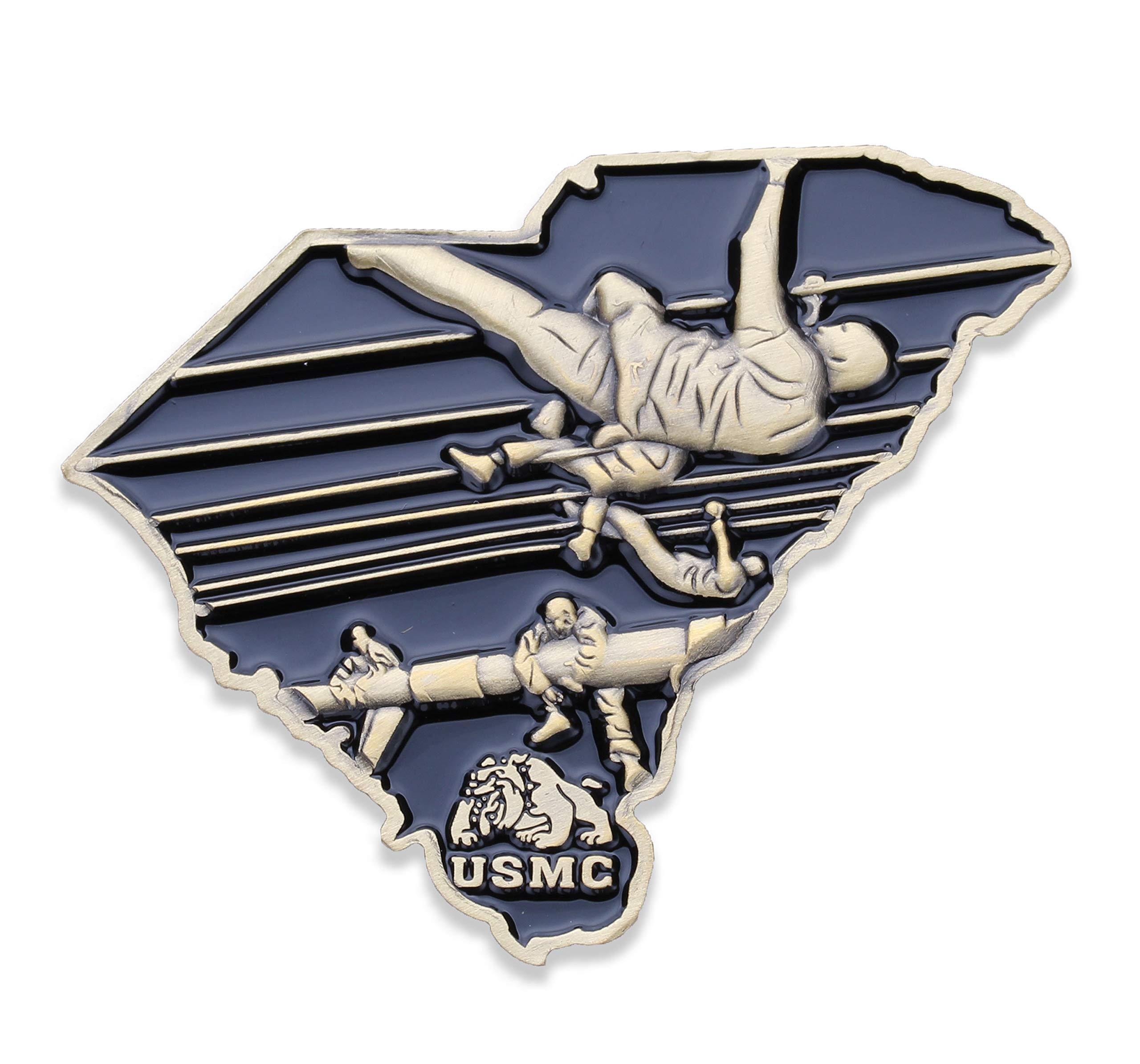 USMC Parris Island Challenge Coin - MCRD Marine Corps Recruit Depot Military Coin - Challenge Coin Designed by Marines for Marines! Officially Licensed