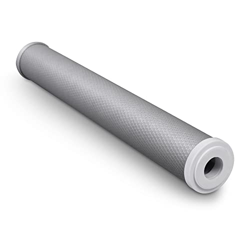 Standard Whole House Coconut Shell Carbon Block 5 Micron Water Filter 20” x 2.5” Fits 20” x 2.5” Housings. Remove Chlorine and Bad Odor. Compatible with C1-20, HX-CB-25-2010, F3WCB32 Pack of 6