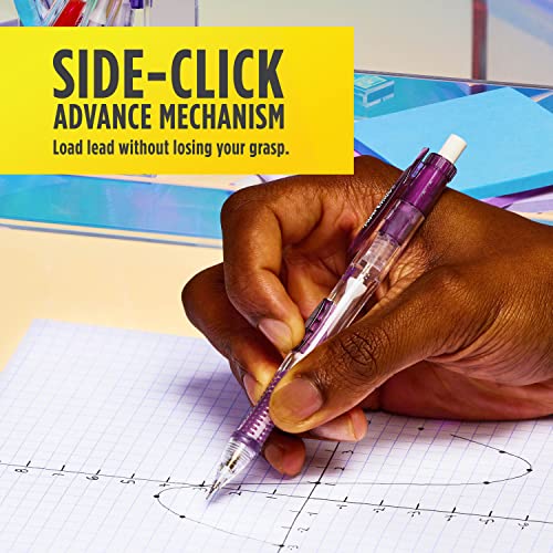 Paper Mate Clearpoint Mechanical Pencil, 0.7 mm, Assorted, Refillable, 10-pack