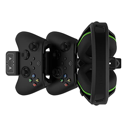 Turtle Beach Fuel Dual Controller Charging Station & Headset Stand for Xbox Series X|S & Xbox One Wireless Controllers – 22+ Hour Battery Packs, Quick Charge, and Compact Design - Black