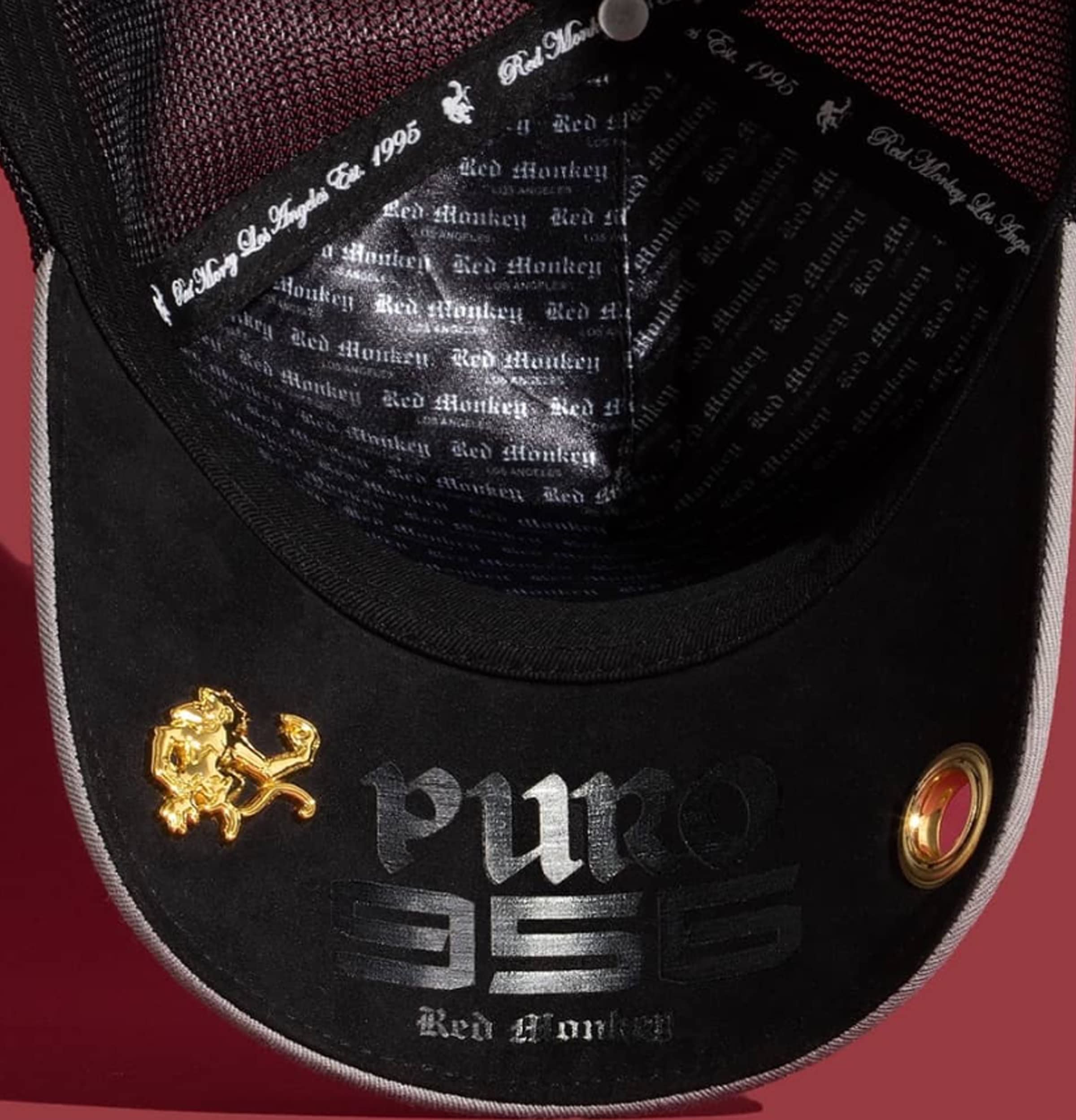 Red Monkey Rooster Grey 956 Edition RM1405 Limited Edition Fashion Unisex Mesh Trucker Snapback Hat Cap