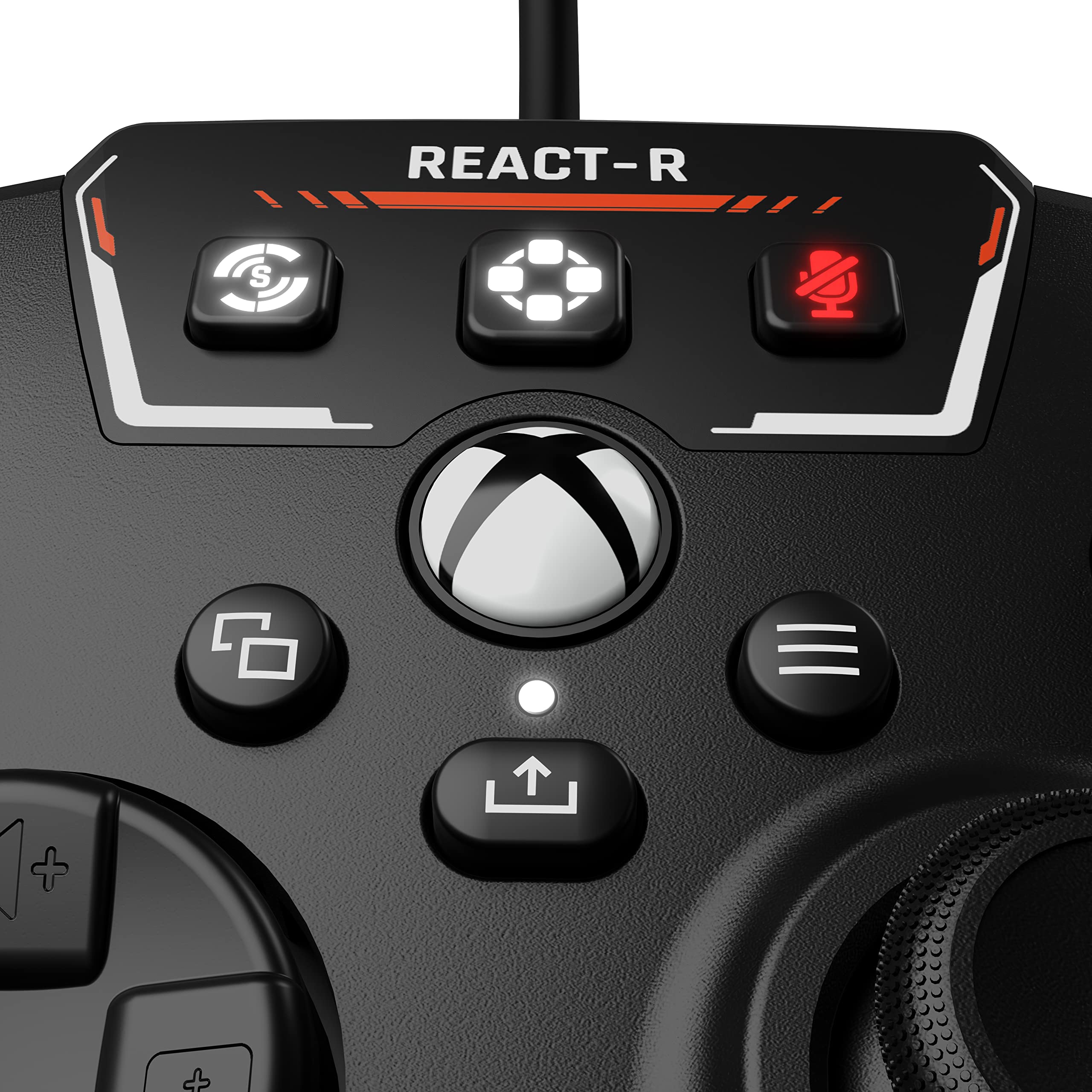 Turtle Beach REACT-R Controller Wired Game Controller – Licensed for Xbox Series X & Xbox Series S, Xbox One & Windows – Audio Controls, Mappable Buttons, Textured Grips - Black (Renewed)