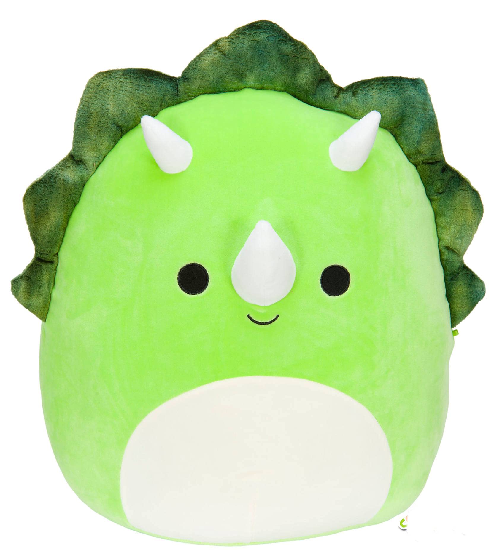 Squishmallow Official Kellytoy Plush 8 Inch Squishy Soft Plush Toy Animals (Tristan Green Triceratops Dinosaur)