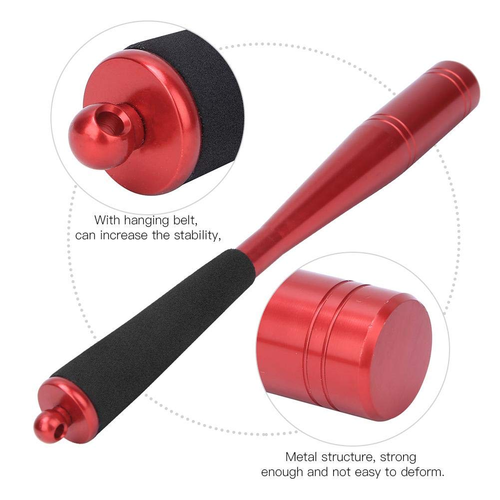 Redxiao γππ₯πππ€ π
π«π’πππγ Fish Priest, Fishing Bat Tool, Portable 25mm Diameter Aluminium Alloy Head for Sea/Fresh Fishing Fishing Lover Outdoor Use Adult Children Fishing Tackle(red)