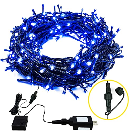 NXWVPC Weillsnow Blue Christmas Lights, 200 LED Mini Tree Lights, 82ft 29V UL Certified Indoor & Outdoor String Lights for Halloween, Christmas Tree, Party, Patio, Garden, Decor(Blue)