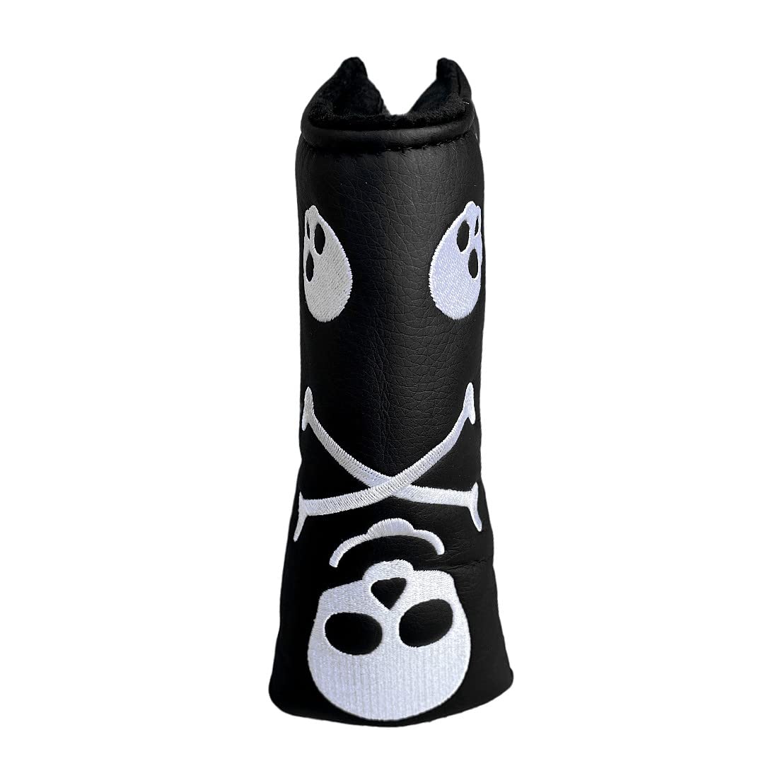 Skull and Cross Bone Golf Putter Cover Headcover Blade Putter Head Cover in Black fits for Scotty Cameron Neowport Putter Width Under 1.5β