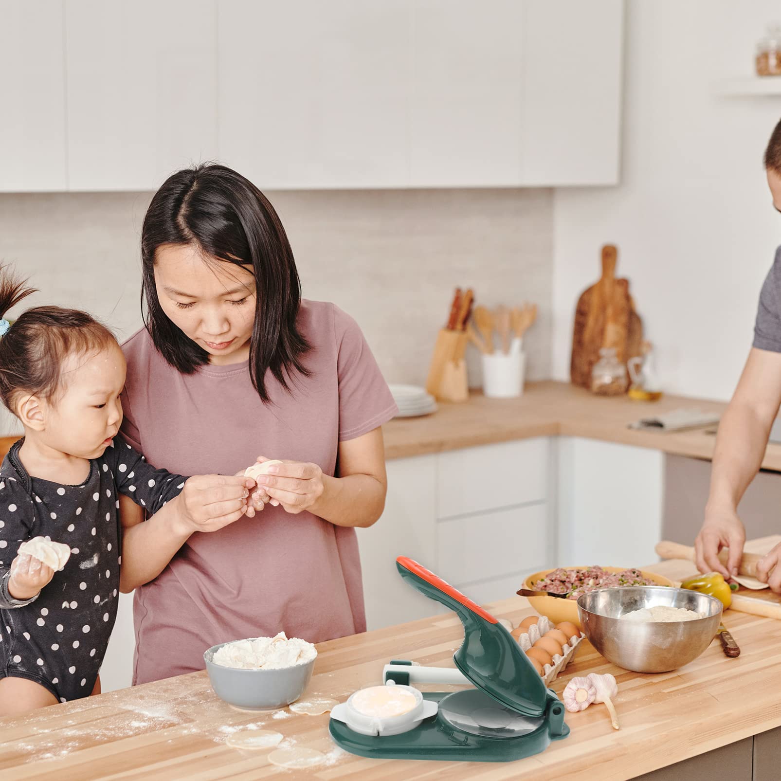 TOPBATHY Dumpling Press Dumpling Press Manual Tortilla Maker Press:Dumpling Wrappers Maker Press Tortillas Pancakes Dumpling Skin Dough Presser Kitchen Gadgets Empanadas Press
