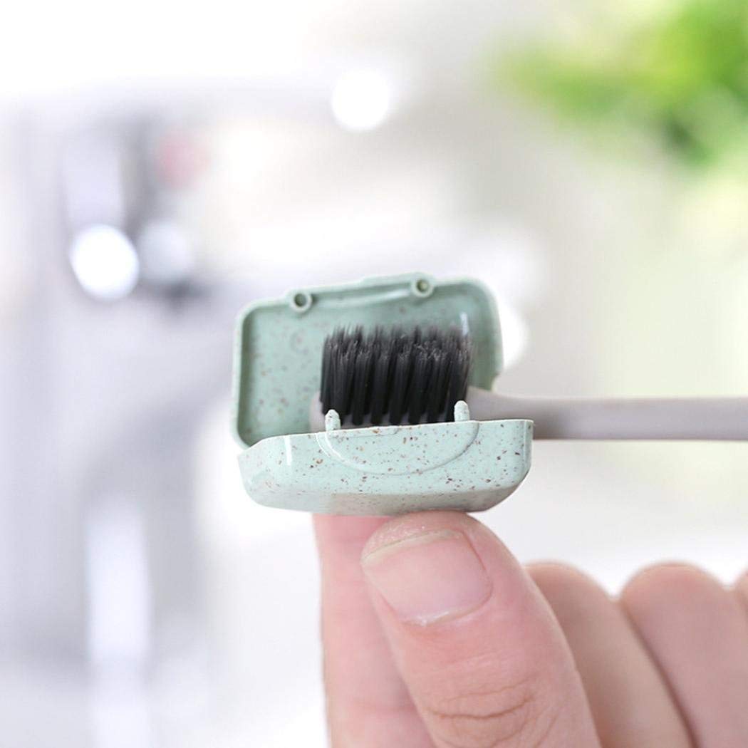 UKD PULABO Strong and Long-LastingToothbrush Case, 4Pcs Set Toothbrush Head Case Cover Wash Brush Cap Box for Home,Outdoor Travaling Protection,Toothbrushes Holder Creative Useful as shown