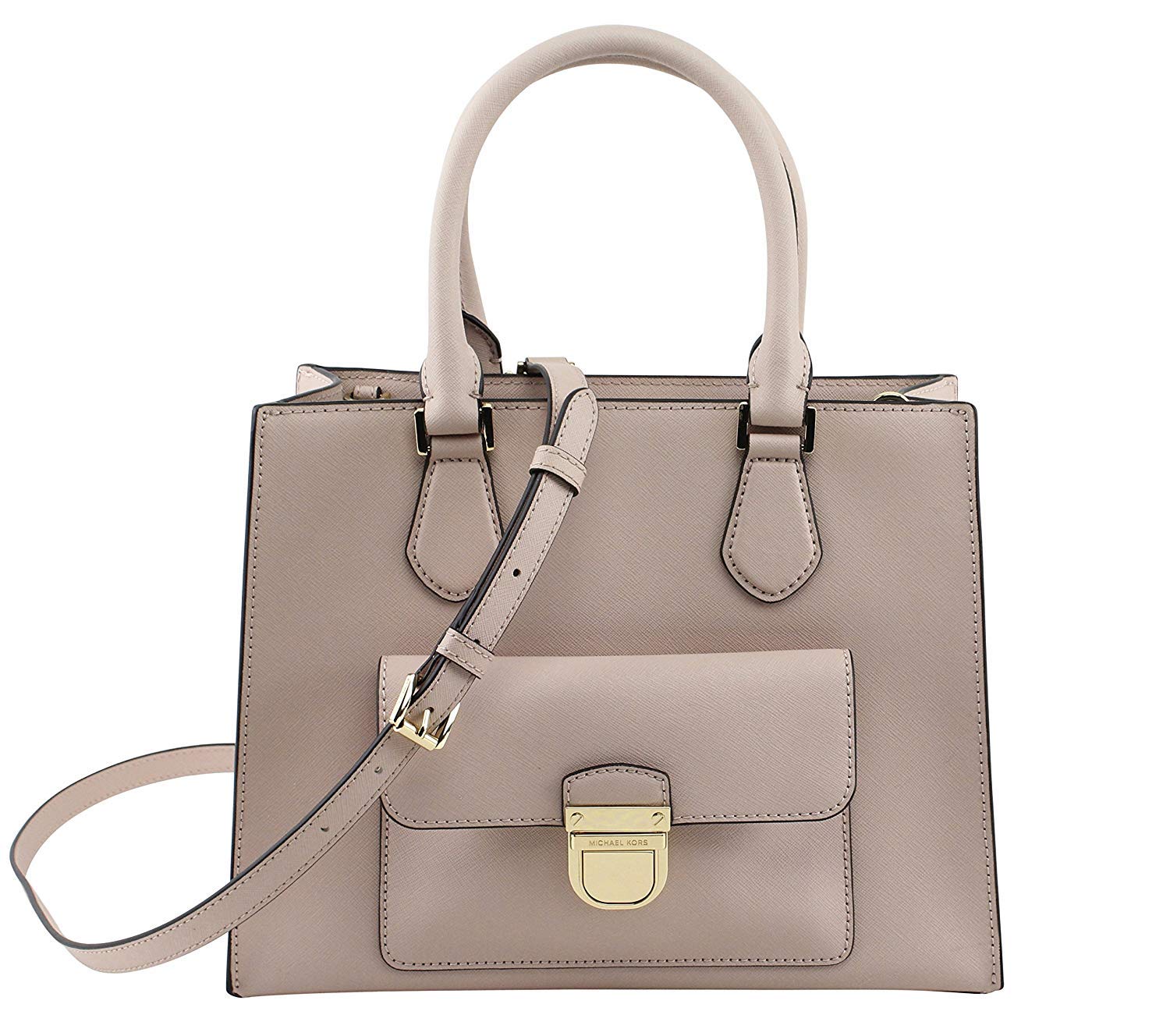MICHAEL Michael Kors Women's Bridgette Medium Ballet Tote Leather Handbag (Ballet)
