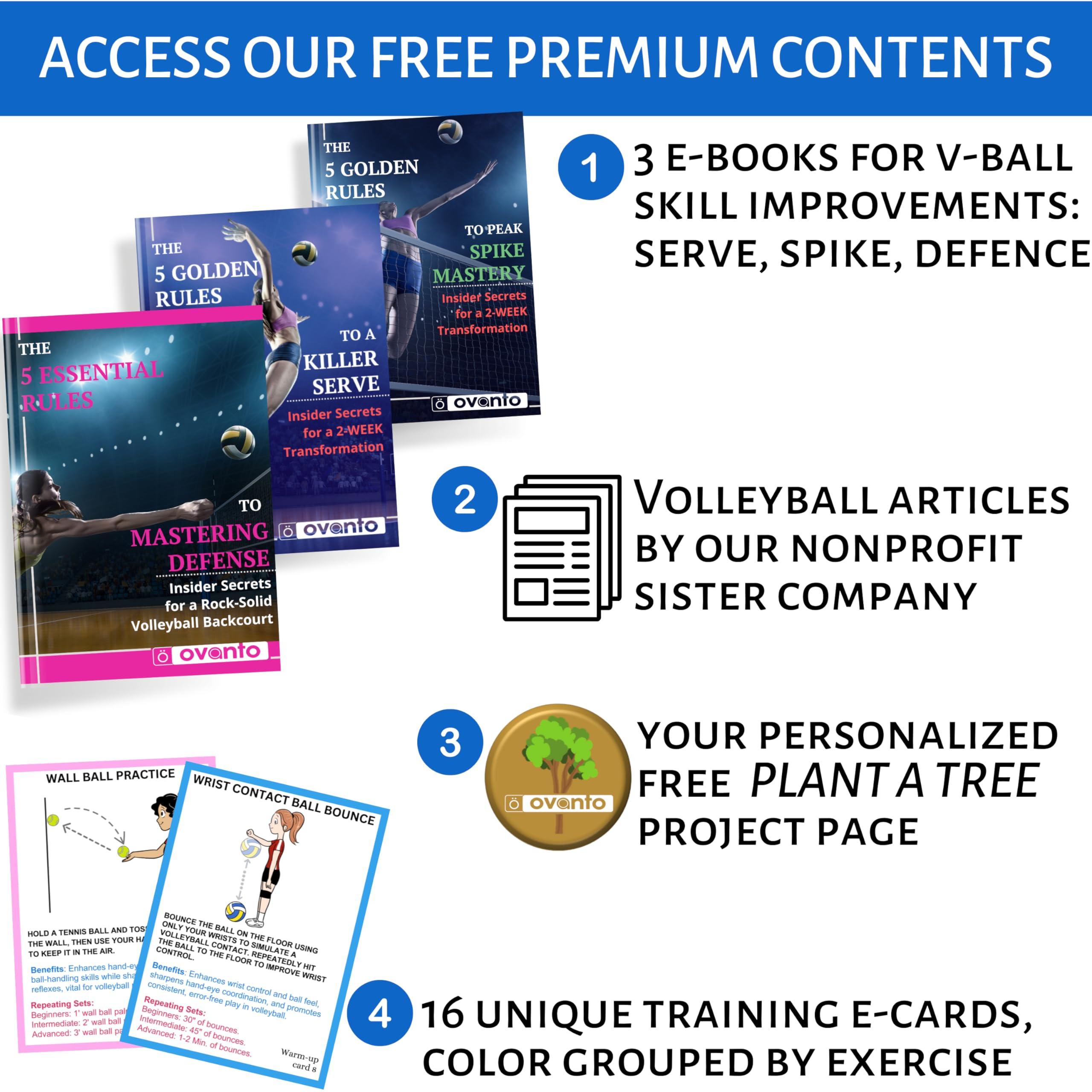 OVANTO Volleyball Training Equipment Aid – Solo Adjustable Volleyball Equipment in 4 Styles to Serve, Spike, Set and Pass Like a Pro - Gift for Beginners & Experts