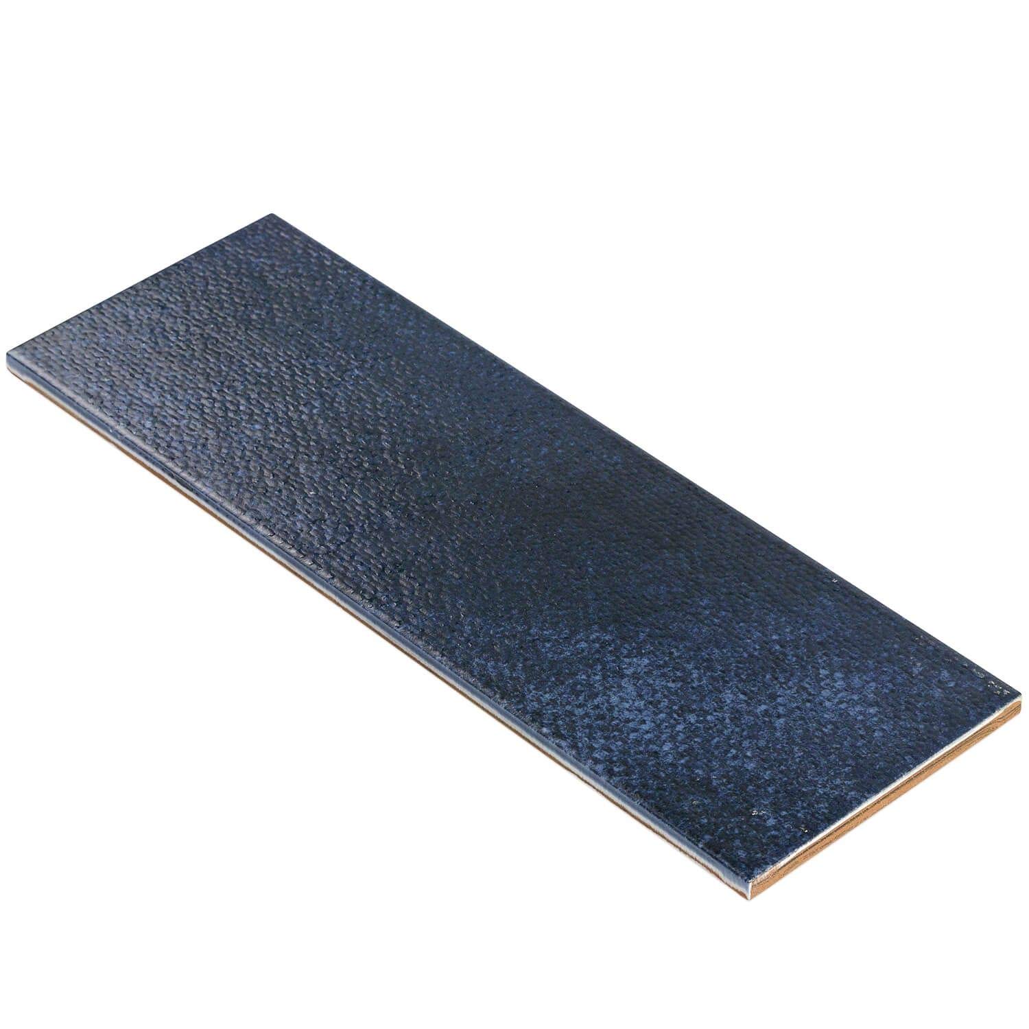 Piston Camp Blue Canvas 4 in. x 12 in. Ceramic Subway Wall Tile (34 Pieces 10.97 Sq. Ft. / Case)