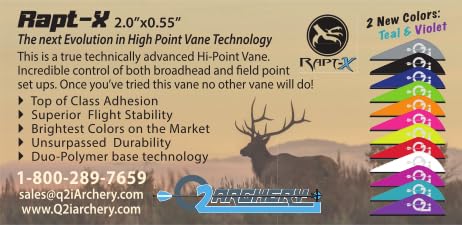 Q2i VANES Rapt-X Purple 100pk