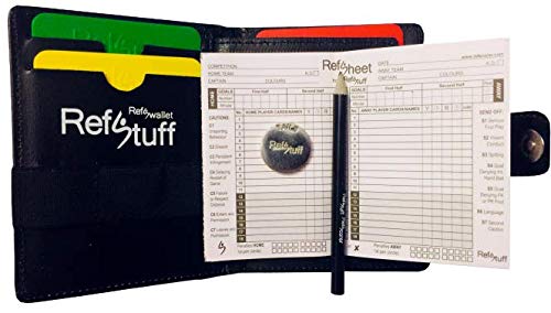 RefStuff RefSheet (Pack 50) Soccer Referee Match Day Score Sheets (inc sin Bins)