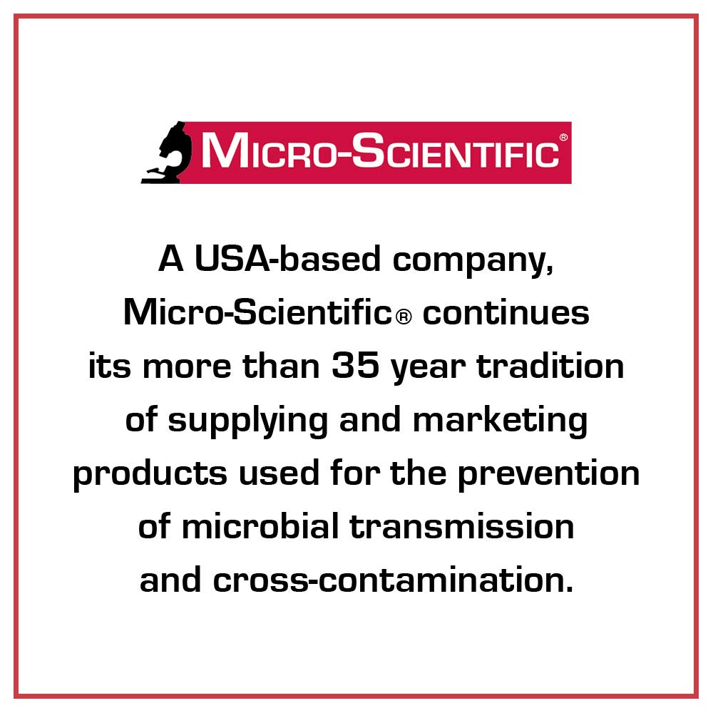 Micro-Scientific M60038 Disinfectant Cleaner Wipe, XL, 9" Width, 12" Length, Pack of 65