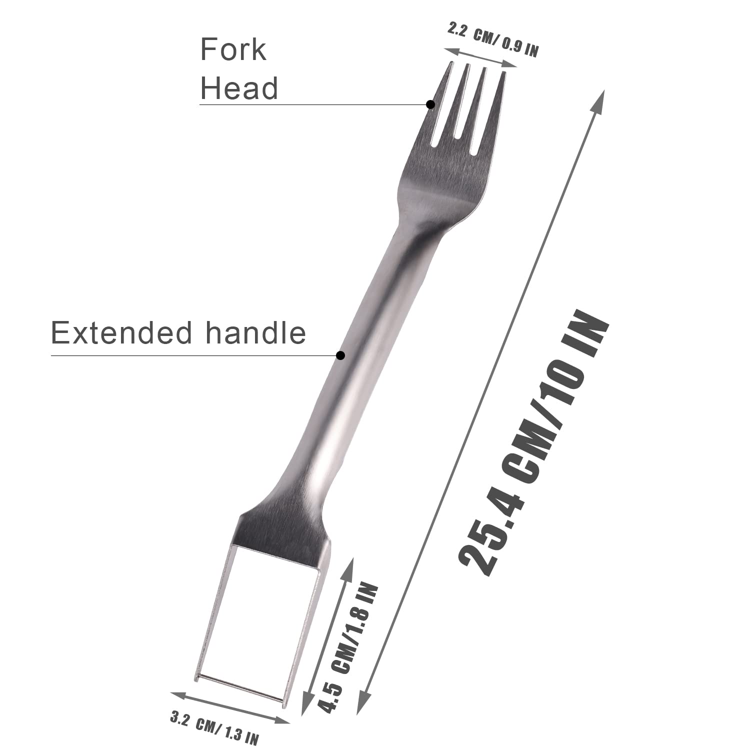 Watermelon Slicer Fork and 2pcs Fruit Forks, Fruit Cutting Fork 2-in-1 Watermelon Fork Slicer Cutter Stainless Steel Fruit Fork Cutter for Party Camping