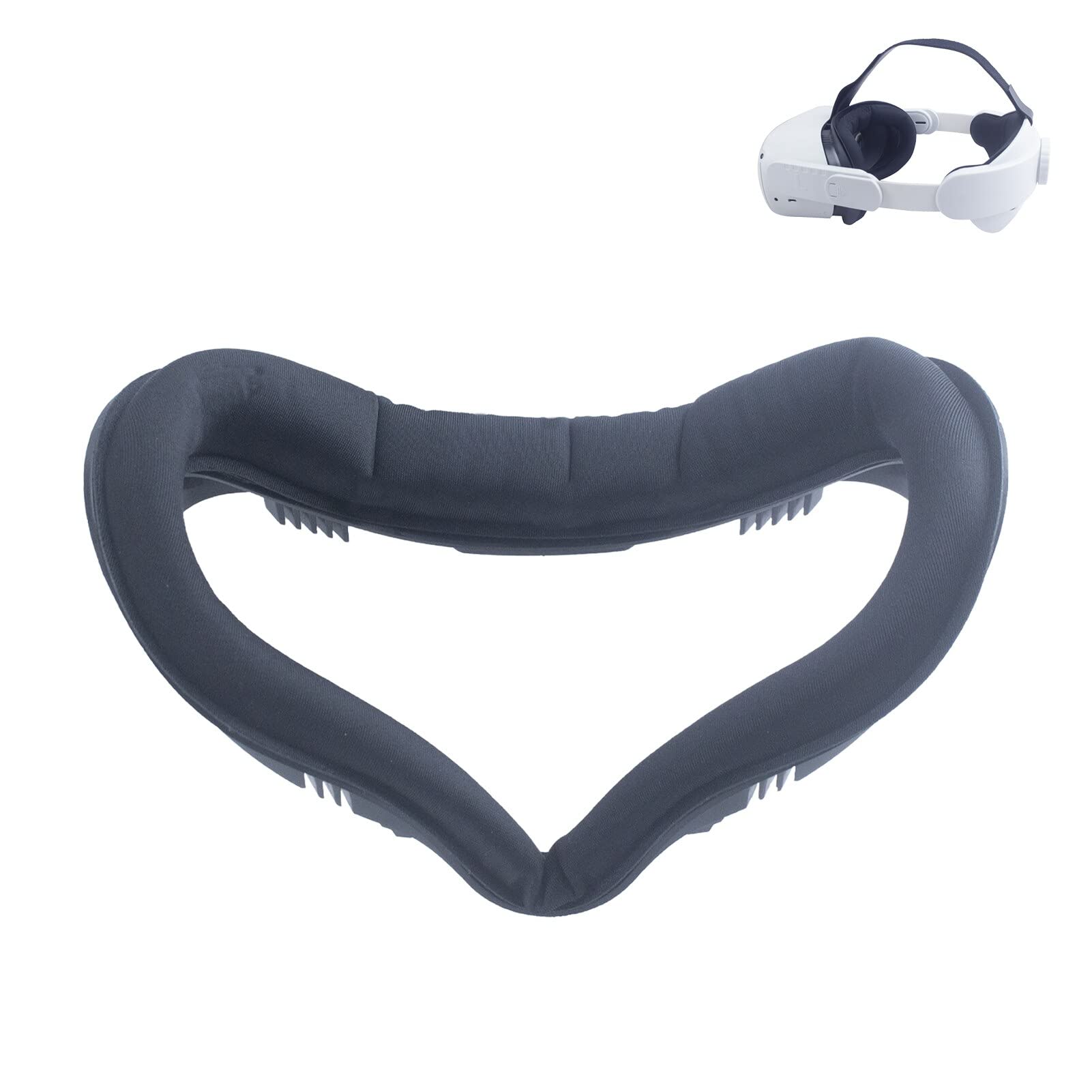 Quest 2 Facial Interface Bracket Face Cover Sweatproof Anti-Light Leakage Face Pad Breathable Face Bracket, 6in1 Quest 2 Accessories Set