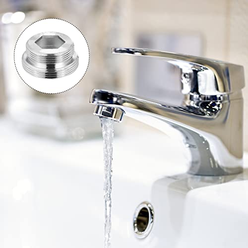 uxcell Faucet Adapter, 4pcs M26mmx6mm Male Thread to M22mmx5mm Male Thread Brass Tap Aerator Connector for Kitchen Bathroom Sink