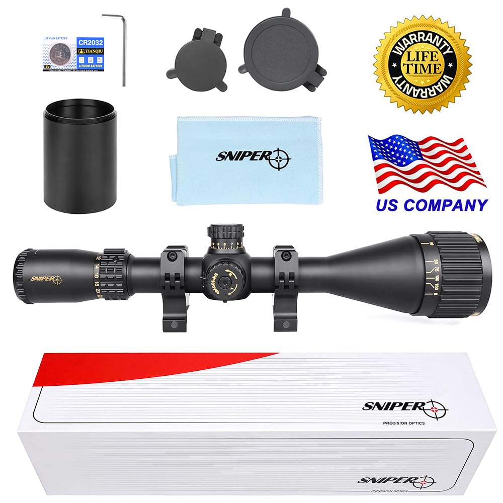 ND4.5-18x56AOGL 30mm Tube Parallax Adjustment with Red/Green/Blue Illuminated Glass Etched Reticle