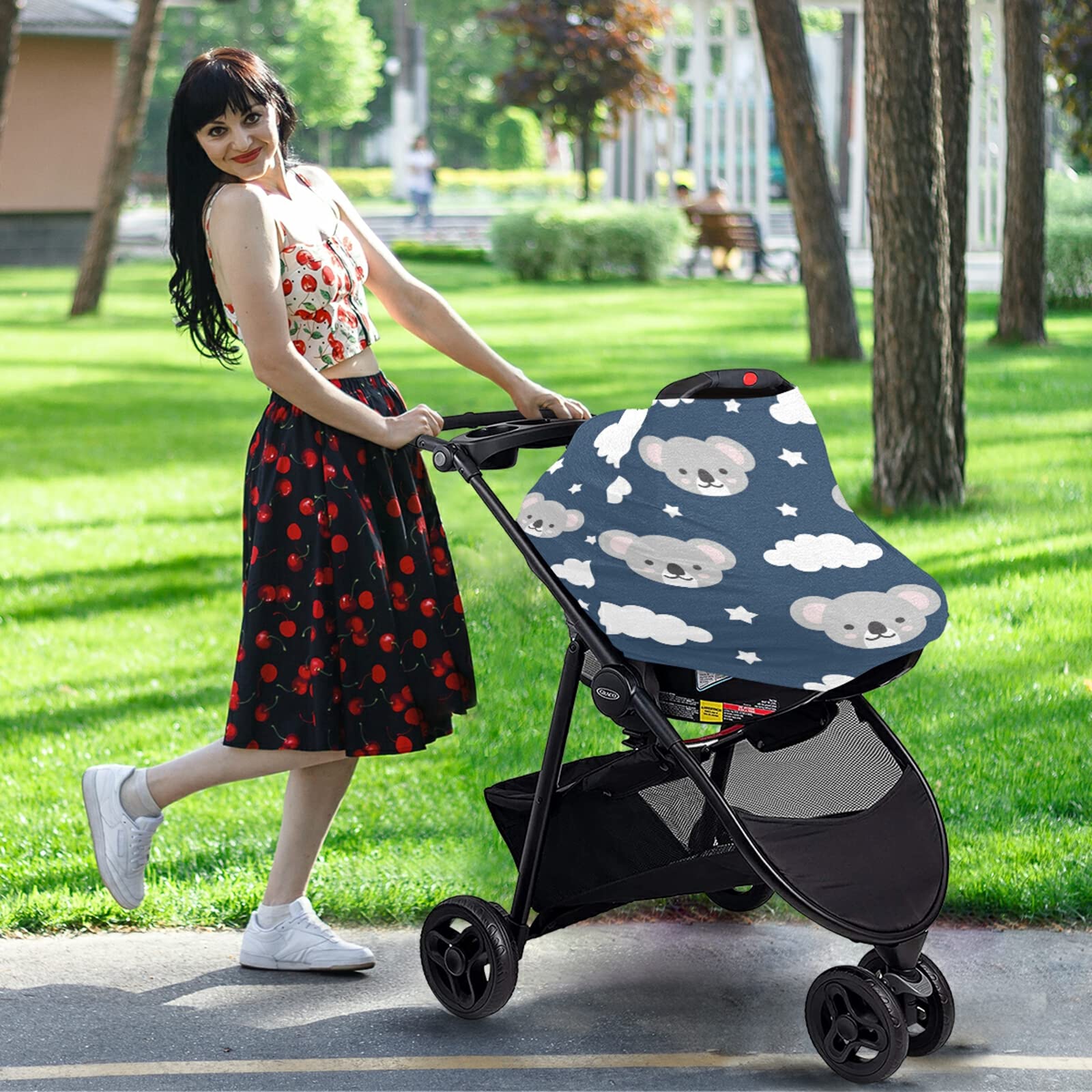 Nursing Cover Breastfeeding Scarf Cute Koala - Baby Car Seat Covers, Infant Stroller Cover, Carseat Canopy(55)