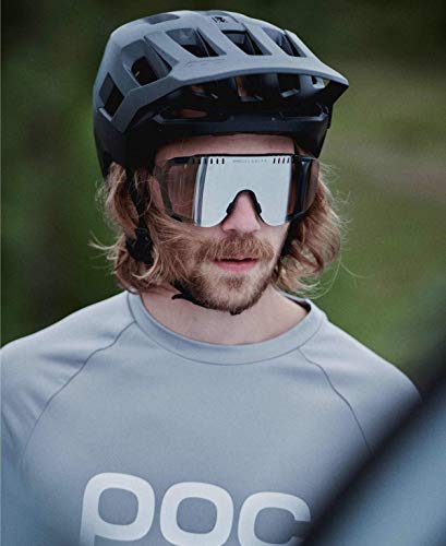 POC Devour Sunglasses Uranium Black/Brown Silver Mirror, One Size