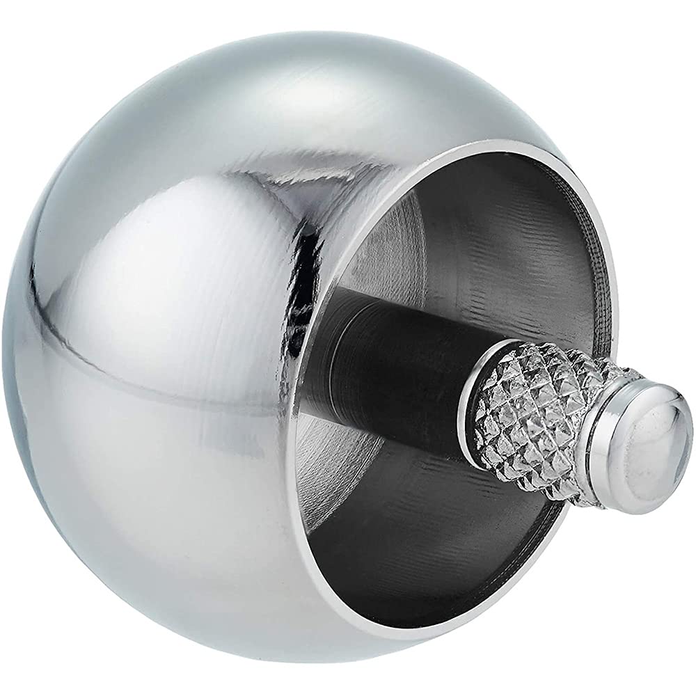 SRMAN Tippe Top Metal Flip Over Top Stainless Steel Spinning Top Toy Gift, Silver