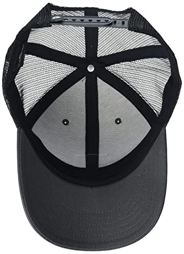 Quiksilver Men's Easy Does It Snap Back Trucker Hat, Charcoal Heather, One Size