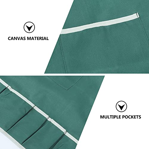 Yardwe Kids Gardening Apron 2PCS Kids Gardening Canvas Apron fruit picking apron toddler working apron with Pockets Gardening