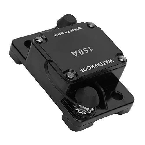 Over Voltage Protection Circuit Breaker Auto Switch Holder Waterproof for Automobile Truck Motorcycle Ship (150A)