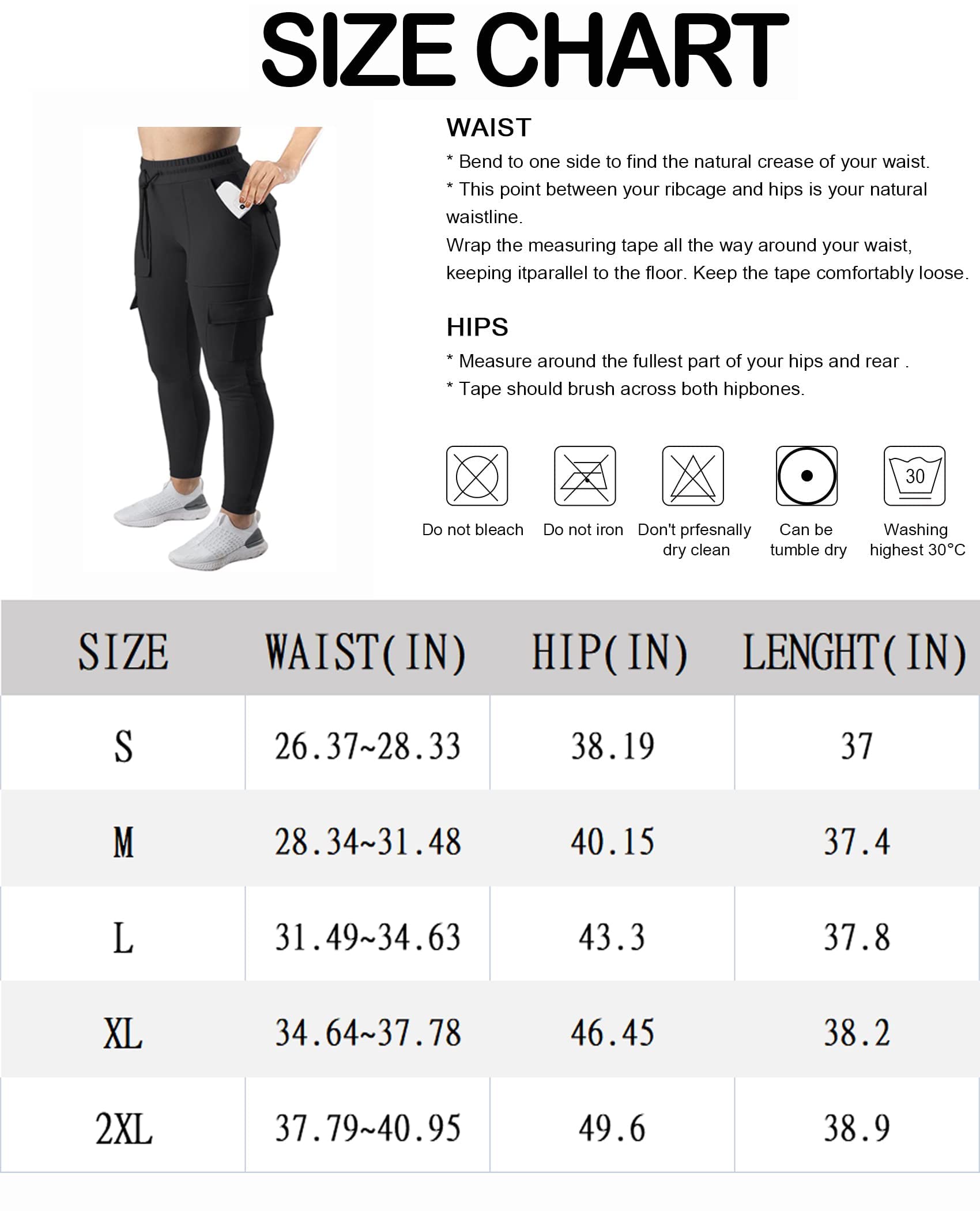 RESHE Joggers for Women Sweatpants Track Pants Hiking Running Workout Lightweight Plus Size Tapered Pants Black, Small