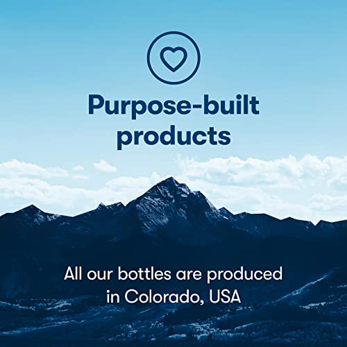 Polar Bottle Sport Insulated Water Bottle - BPA-Free, Sport & Bike Squeeze Bottle with Handle (Contender - Charcoal & Silver, 24 oz)